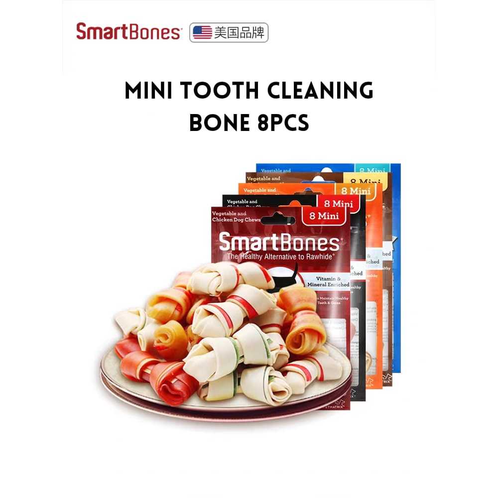Smartbones Mini 8s Snack/Smart Bones Dog Snack Dog Chews ...