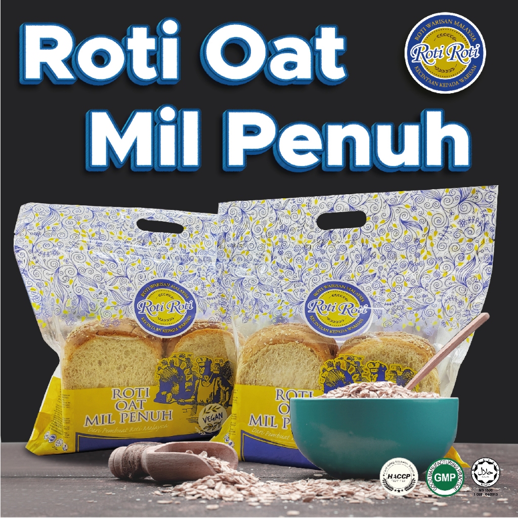 Roti Oat Mil Penuh x 2pkts | Shopee Malaysia