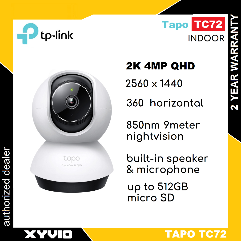 TP-LINK TAPO TC72 Pan/Tilt AI Home Security Wi-Fi Camera | Shopee Malaysia