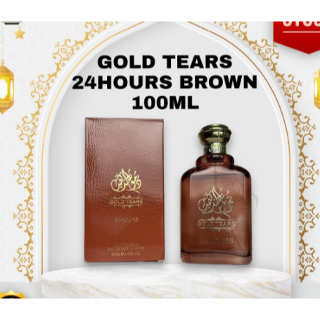 ARABIC Gold Tears 24 Hours Brown arabic perfume EDP for man 100ml ...