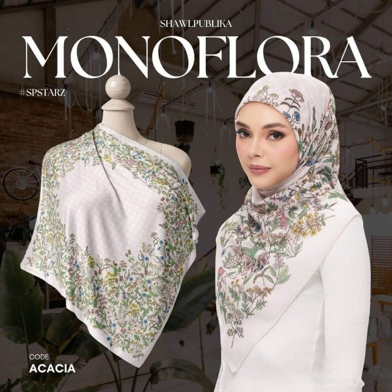 SHAWL PUBLIKA MONOFLORA CLEARANCE🔥 | Shopee Malaysia