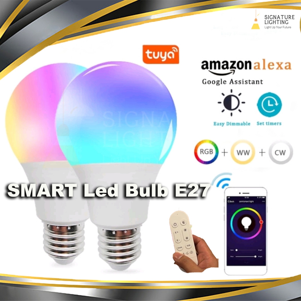 Smart E27 Led Bulb 10w RGB + CCT Dimmable /timer/ Bluetooth magie Lamp ...