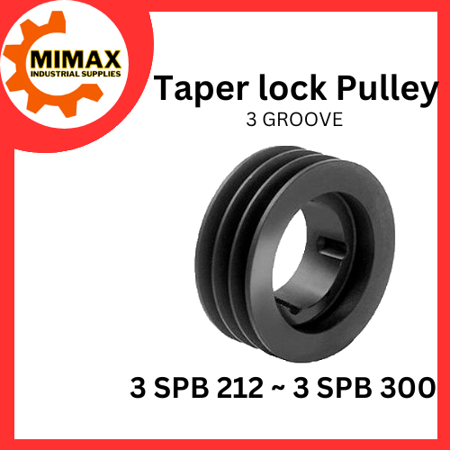 3 SPB Taper Lock Pulley 3SPB 212 ~ 3 SPB 300 ( 3 Groove V-Belt Taper Lock Pulley) | Shopee Malaysia