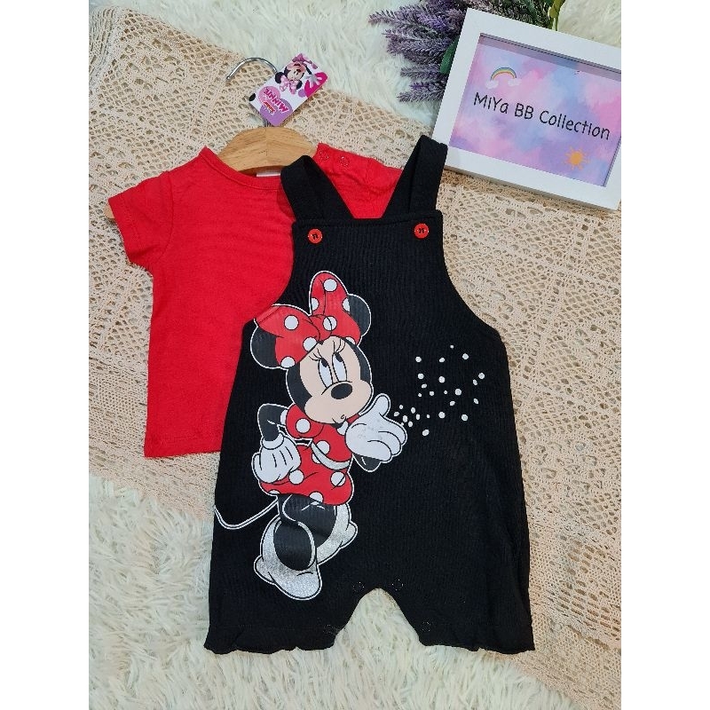Baby Kids Girl Disney Bambi Overall Set T-shirt Cotton Baju Budak ...