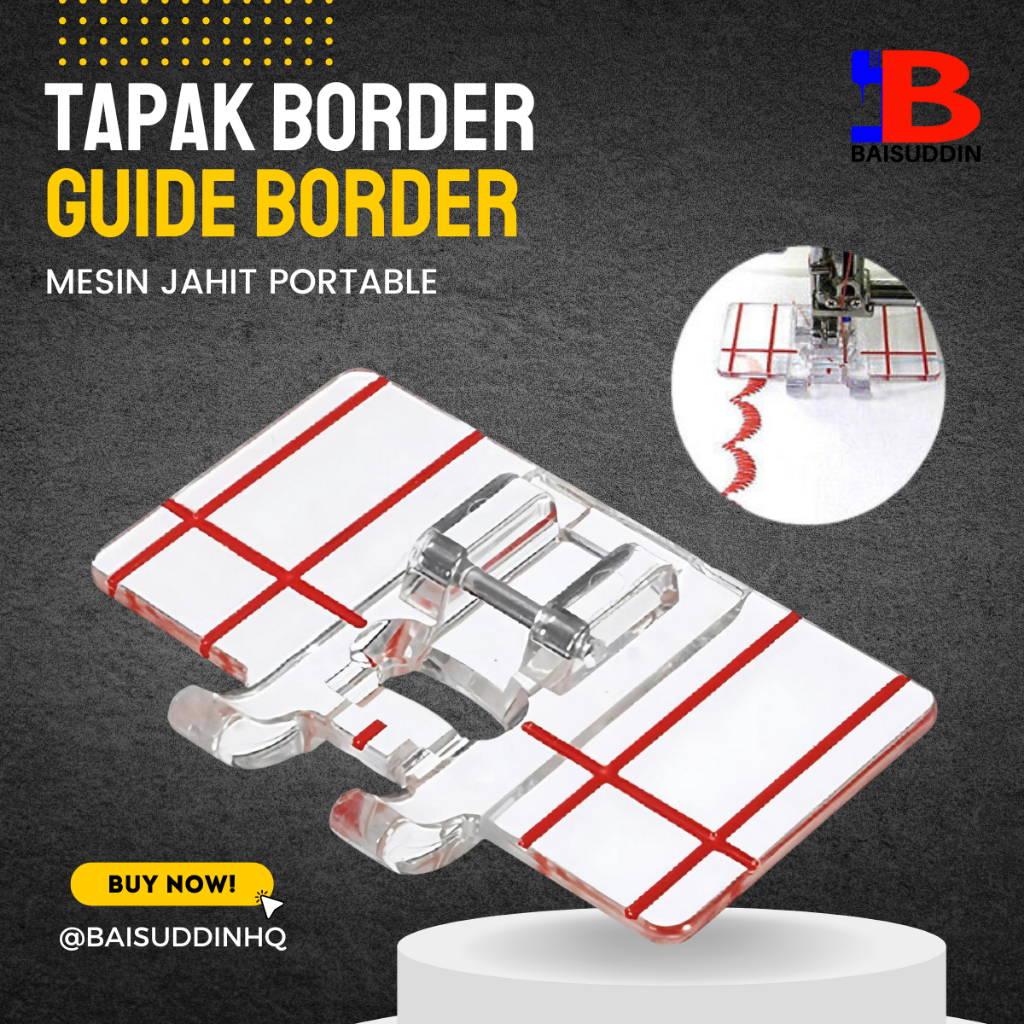 Tapak Garis Panduan Border Plastik Lutsinar Clear / Plastic Clear Foot ...