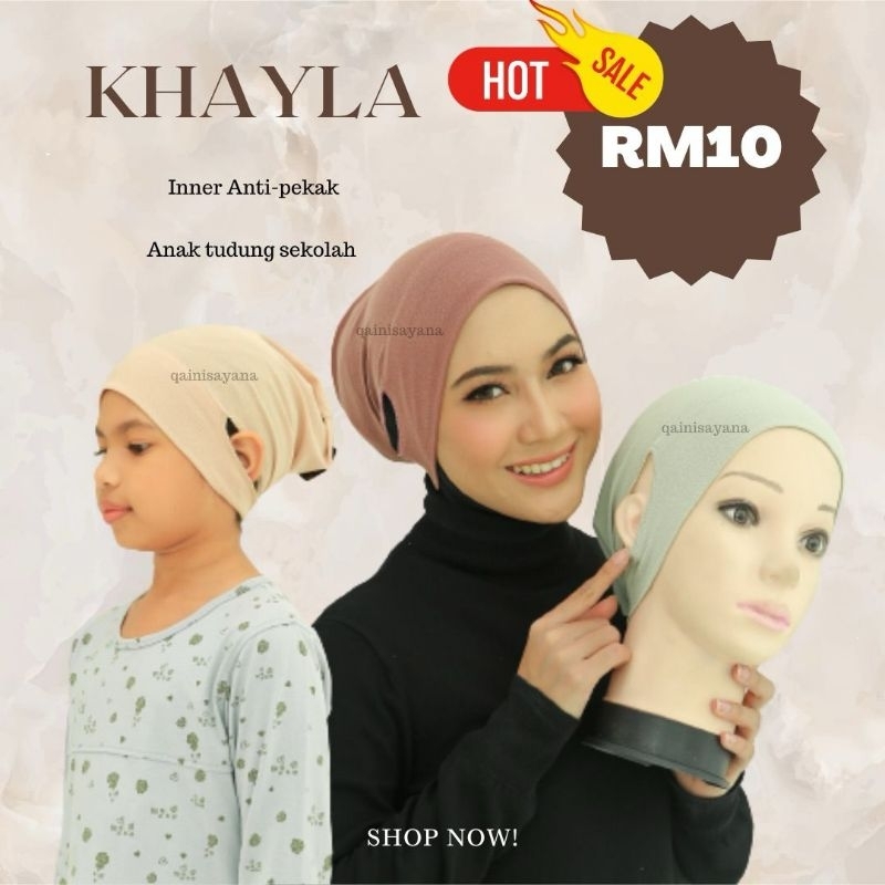 Inner Khayla Inner budak dan dewasa Tak Sakit Telinga Inner Anti Pekak | Shopee Malaysia