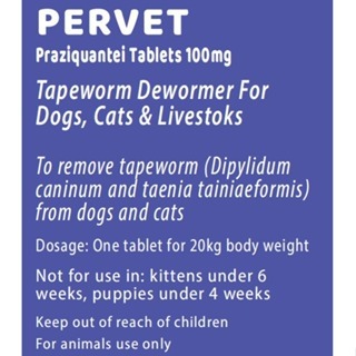 (BUY 3 FREE 3 ) 6Biji Ubat Cacing - Deworm Tablet for 20KG Cat & Dogs ...