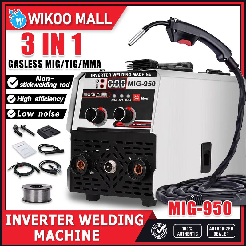 MG Welding Machine Gasless MIG/MMA 2 IN 1 Portable Inverter IGBT DC ARC ...