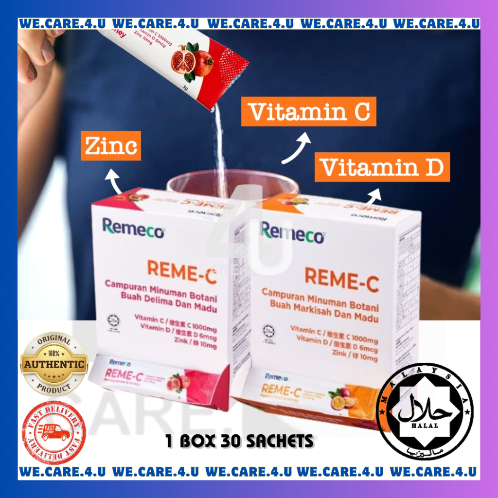 ~REMECO REME-C BOTANICAL BEVERAGE MIX VITAMIN C 1000MG & VITAMIN D ...