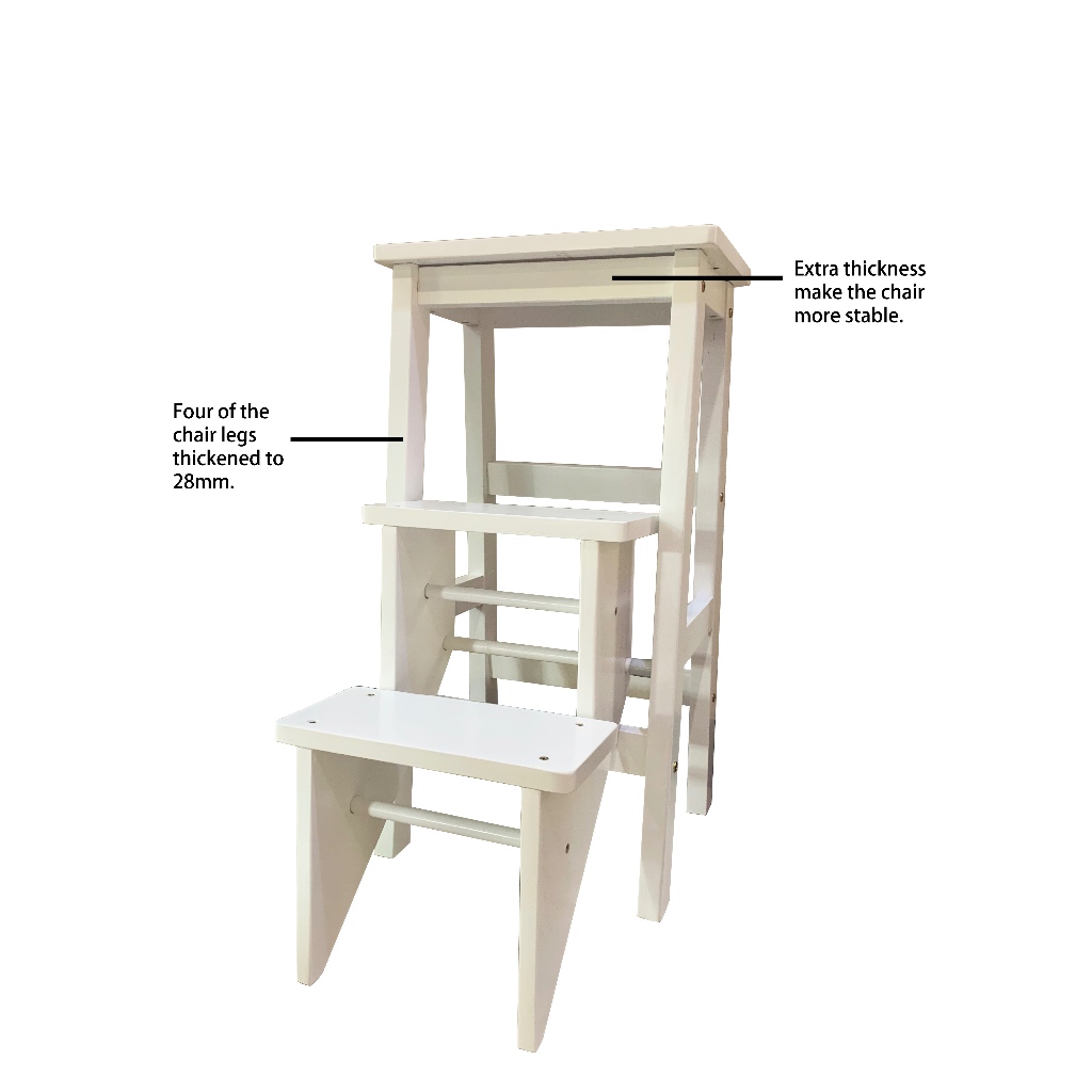 ROAM 73cm Height BEKVAM Ruberwood Foldable Step Chair Ladder Chair 梯椅 ...