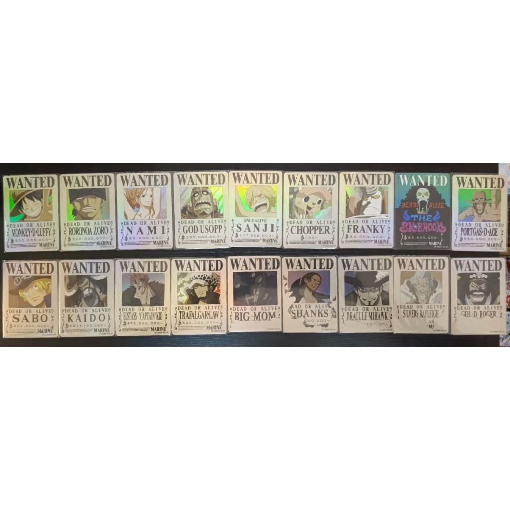 One Piece Wanted Card | Shopee Malaysia