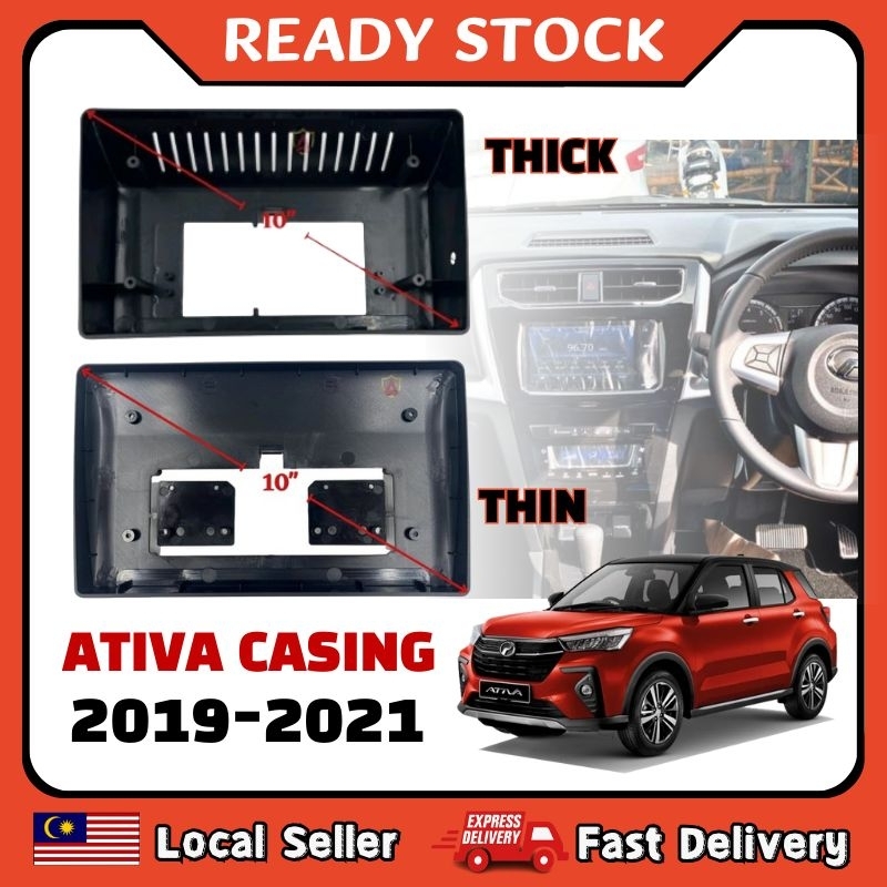 1pc Android Player Casing Perodua Ativa 2021（with socket） 10”Inch Car ...