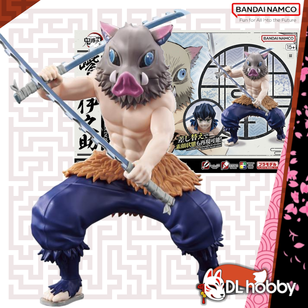 Demon Slayer Inosuke Masked Figuarise Dual Face Standard Model Kit ...