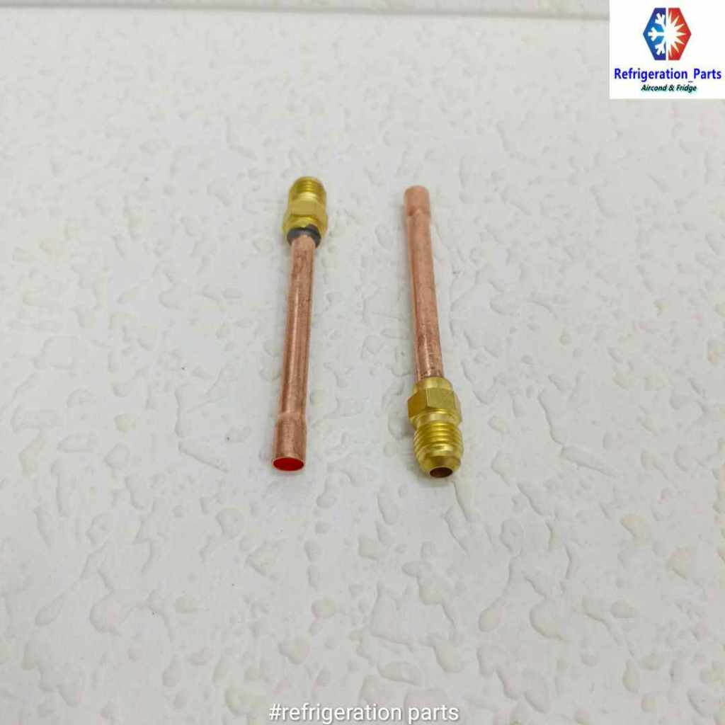 CZ 2pcs tebal penyambung paip tembaga penghawa dingin injap 冷气内机阀门 连接头 ...