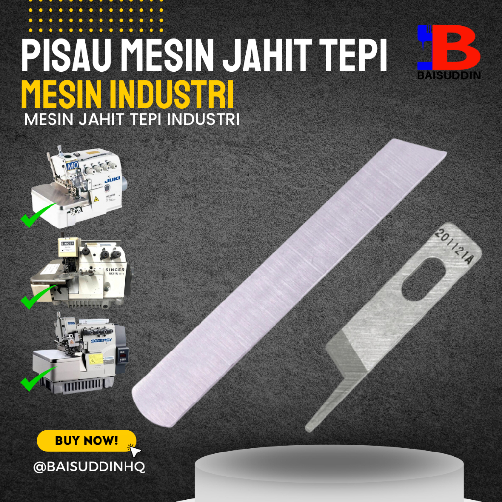 Pisau Mesin Jahit Tepi Industri Atas dan Bawah / Overlock Sewing ...