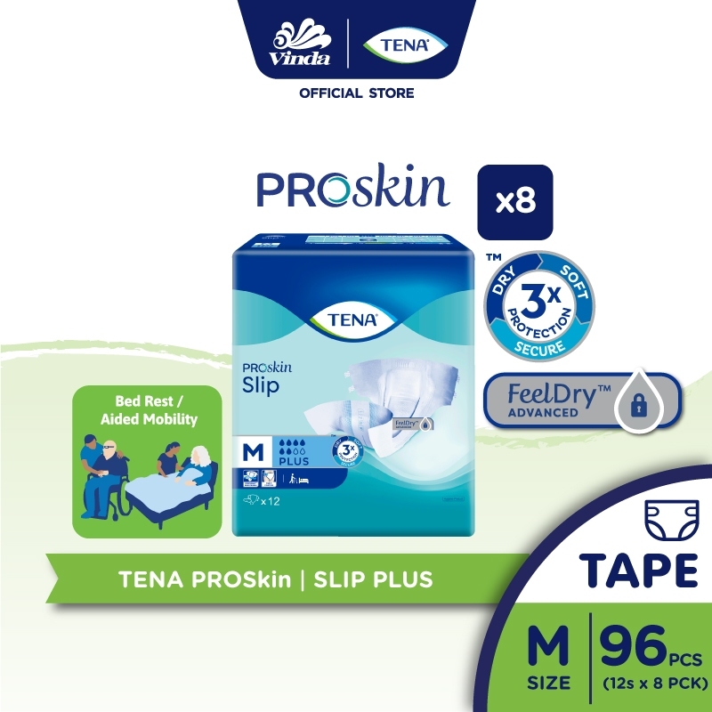 TENA PROskin Slip Plus M96 / L96 Adult Diaper | Shopee Malaysia