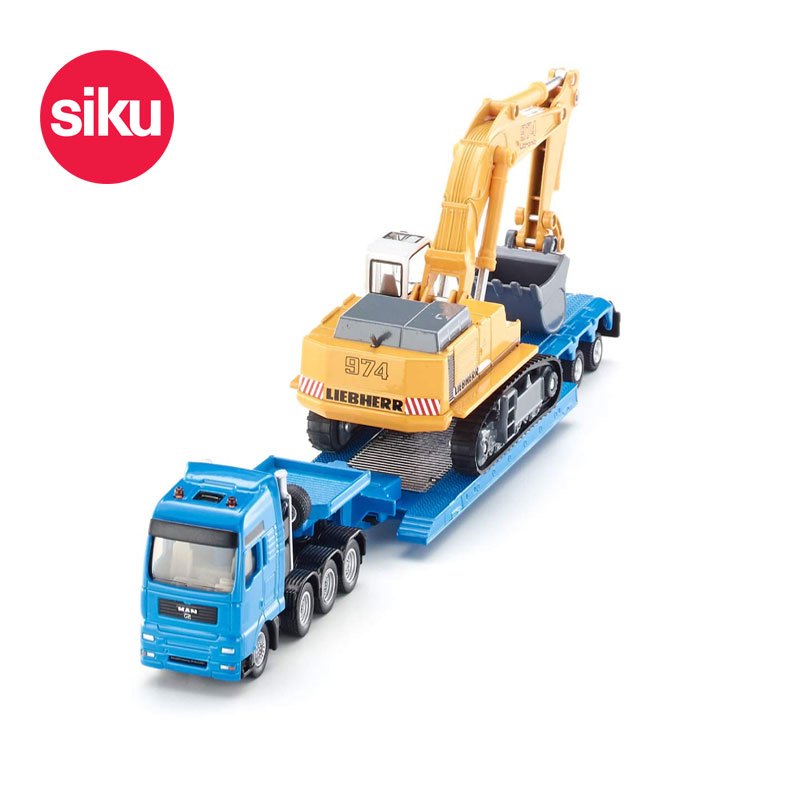 Siku 1847 Super Heavy Haulage Transport with Flat-Bed Trailer Die cast ...