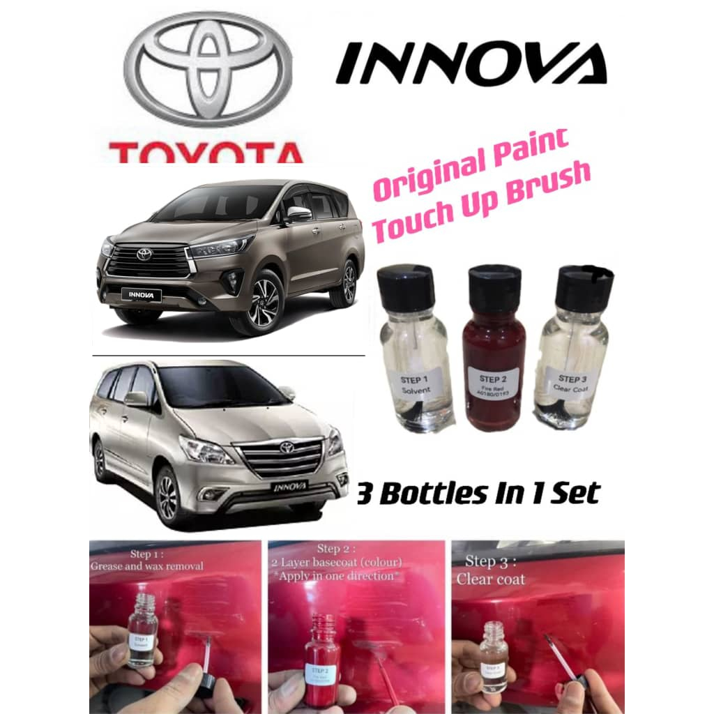Toyota Innova Paint Repair Kit Original Colour Touch Up Paint Combo Set ...