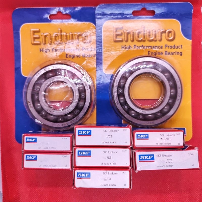 Suzuki Raider 150 FI GSX150 Full Set Engine Bearing Enduro + SKF (9 pcs ...
