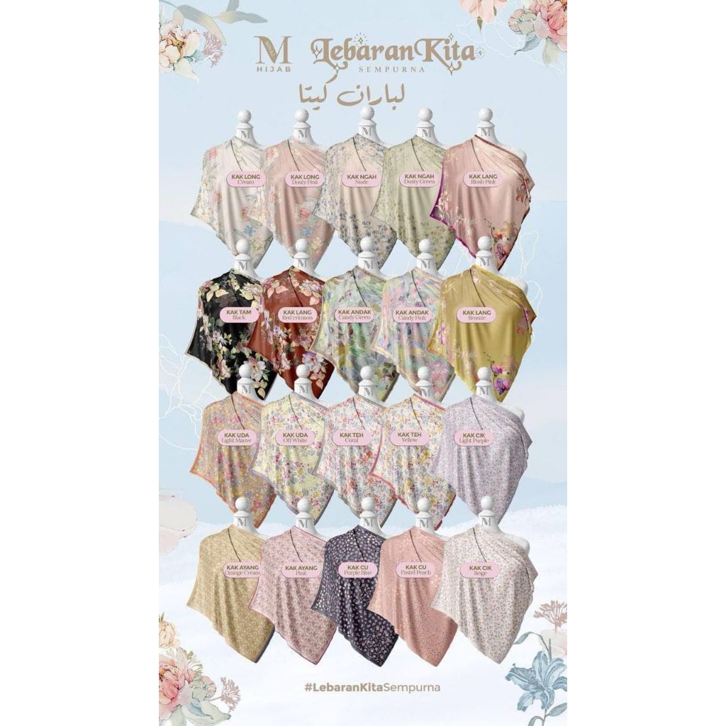 MINAZ RAYA AIDILFITRI 2024‼️TUDUNG BAWAL PRINTED by MINAZ (EDISI RAYA ...