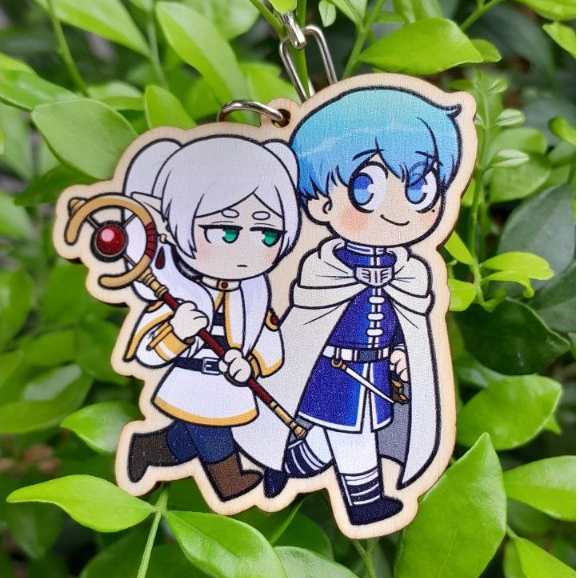 Wooden Keychains | Cute Anime OTP | Frieren | The Apothecary Diaries ...