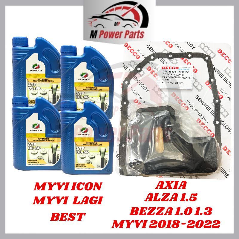 DECCO Auto Filter Myvi ICON Lagi Best Myvi G3 Axia Beeza Alza 1.5 Auto ...