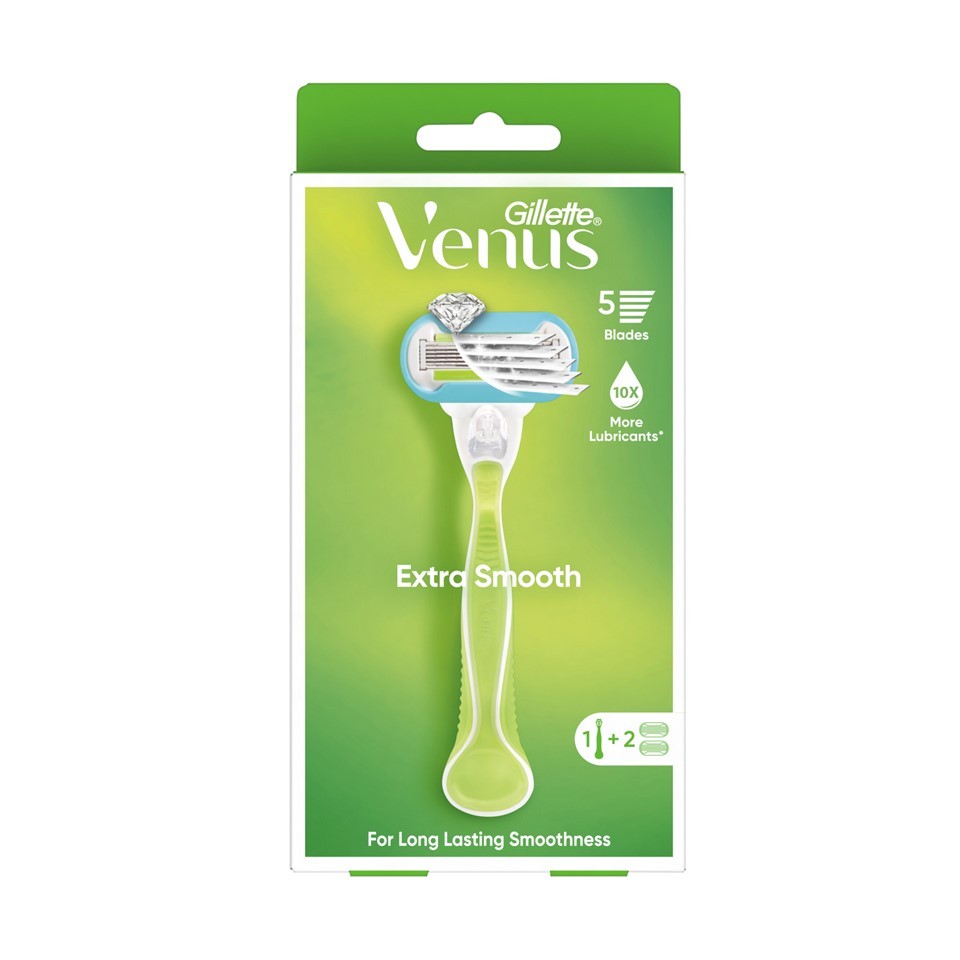 Gillette Venus Extra Smooth Razor (1 Handle + 2 Blades) | Shopee Malaysia