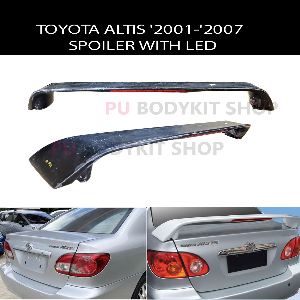 TOYOTA ALTIS '2001-'2007 SPOILER WITH LED | Shopee Malaysia