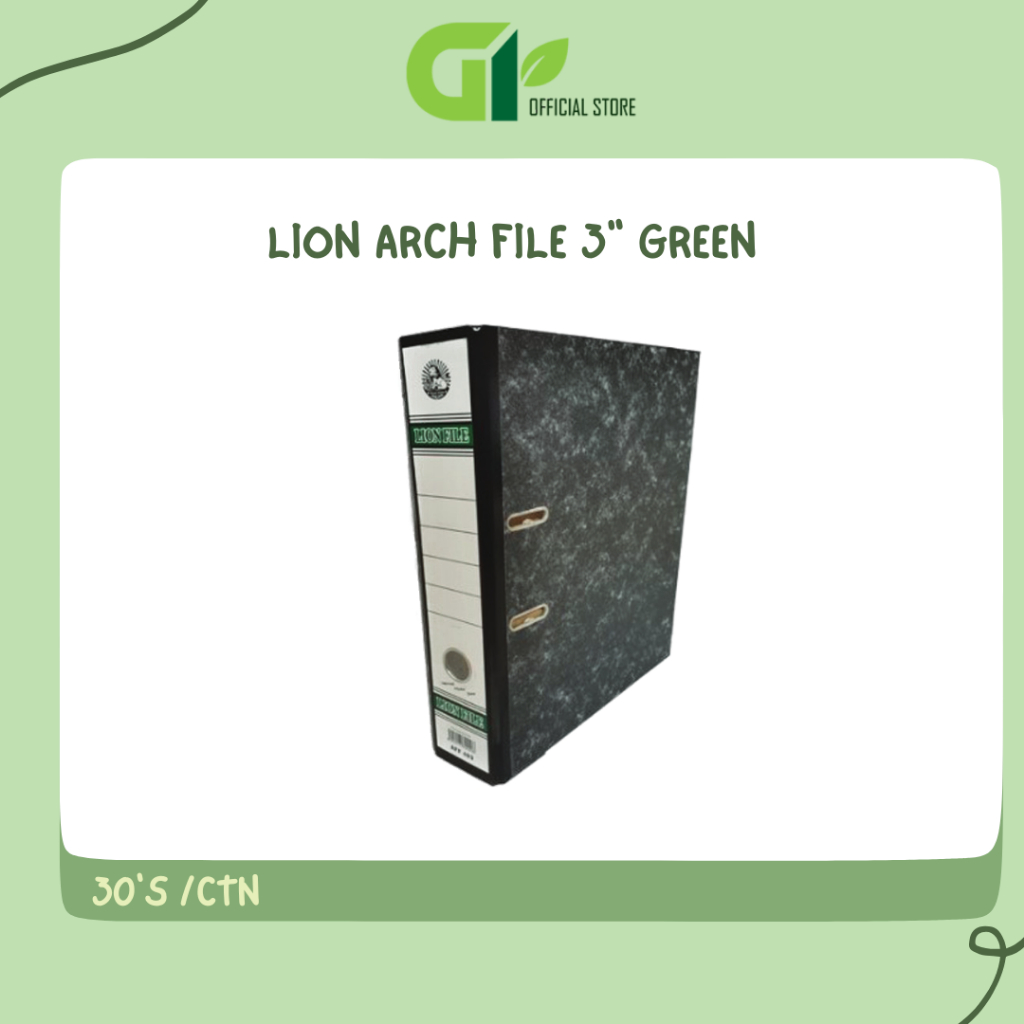 [GY Office] Lion File Lever Arch File F4 3'' / K2 Lever Arch File 8998 ...