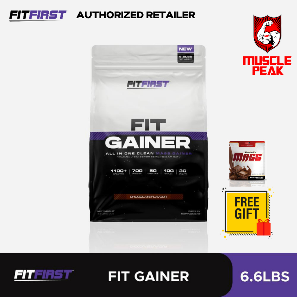Fit First - FIT Gainer [6.6LBS / 3KG / 22 Servings] [Halal Certified ...