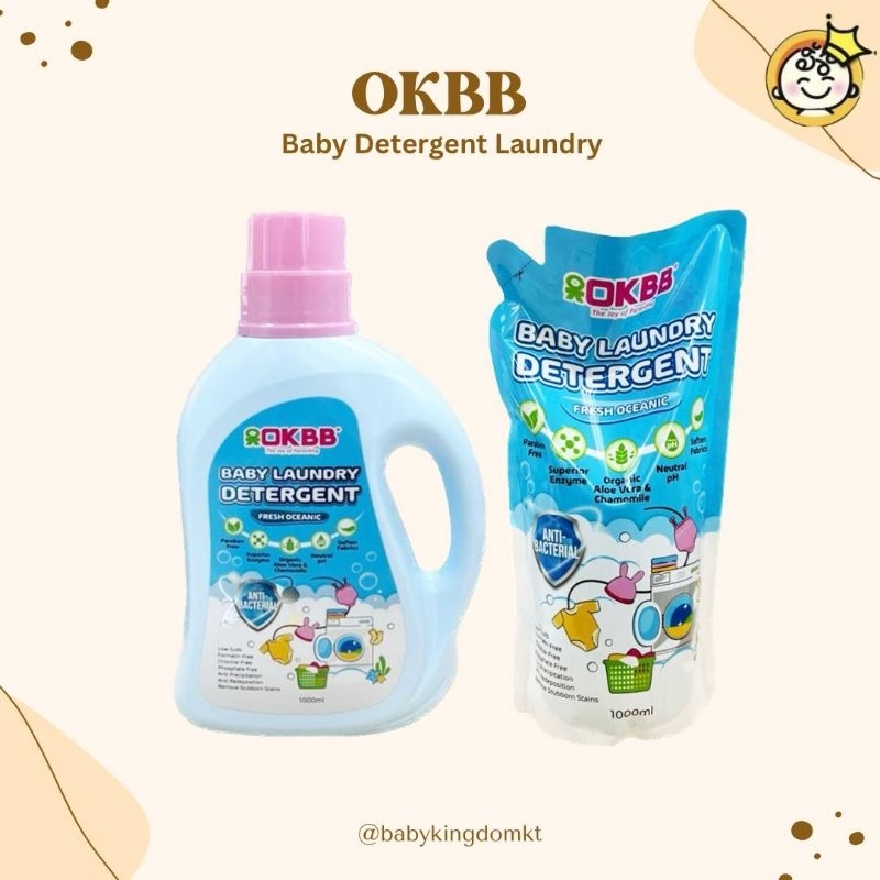 OKBB Baby Laundry Detergent Fresh Oceanic | Shopee Malaysia