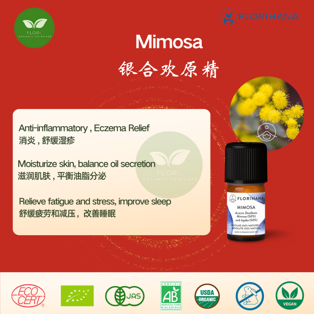 (France Imported) Florihana Mimosa Organic Absolute 2g (Genuine & Ready ...