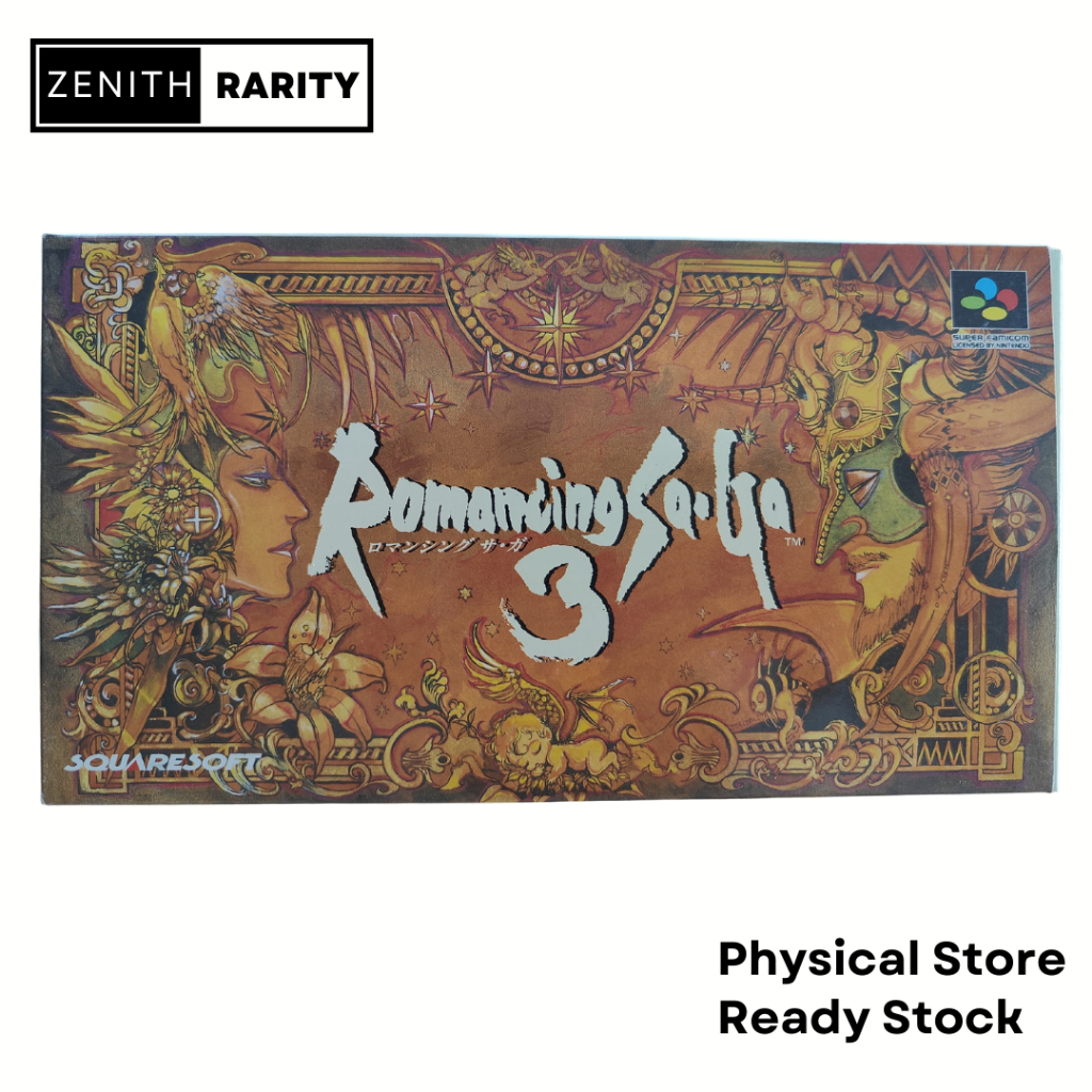Zenith Rarity Nintendo Super Famicom SFC game Romancing Saga 3 boxset ...