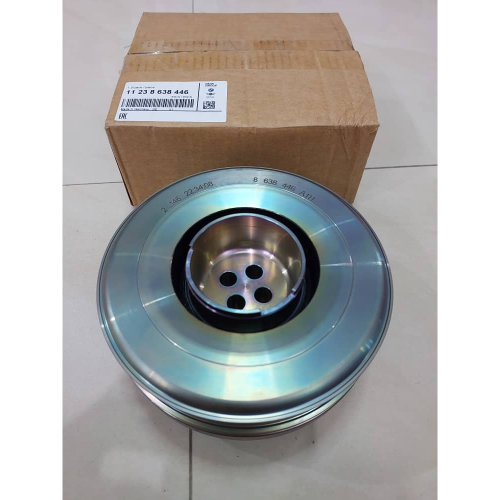 11238638446 ORIGINAL CRANKSHAFT PULLEY MAIN PULLEY Vibration damper B48 ...