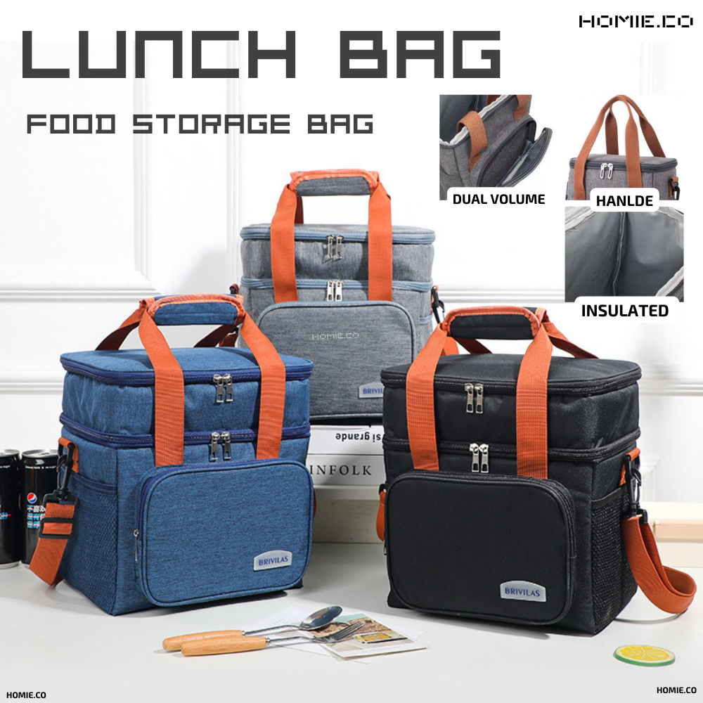 Portable Insulated Thermal Cooler Lunch Bag Picnic Bag Insulation Bag ...
