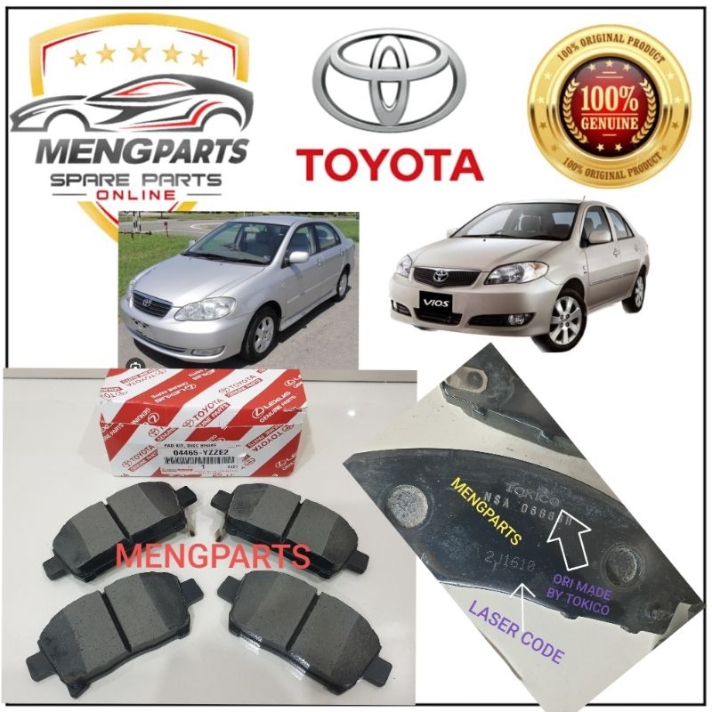 ORIGINAL 💯% TOYOTA VIOS NCP42 2003-2006Y, TOYOTA ALTIS ZZE121,ZZE122 ...