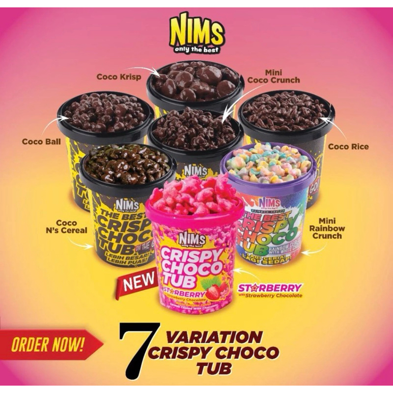 NIMS CRISPY CHOCOLATE TUB JAR | Shopee Malaysia