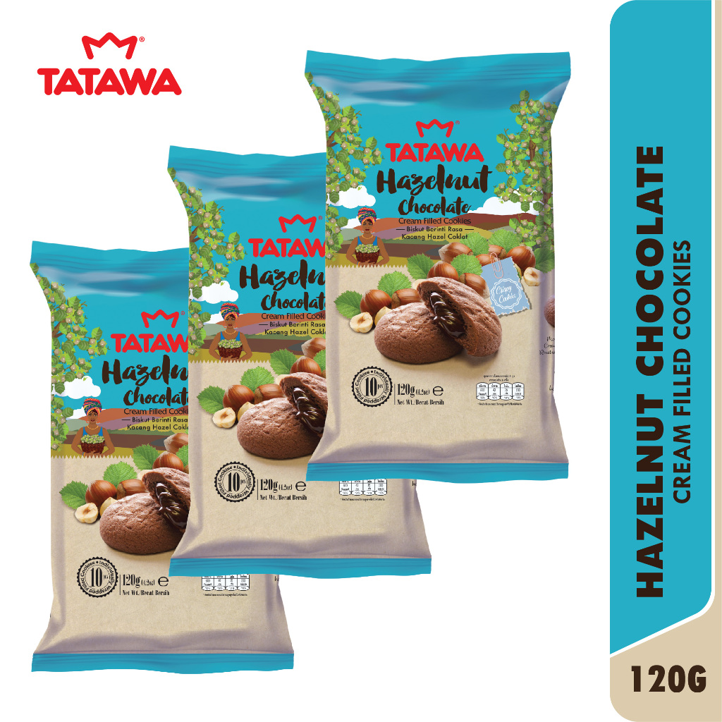 Tatawa Biskut Berinti Perisa Coklat Hazelnut [3 x 120g] | Shopee Malaysia