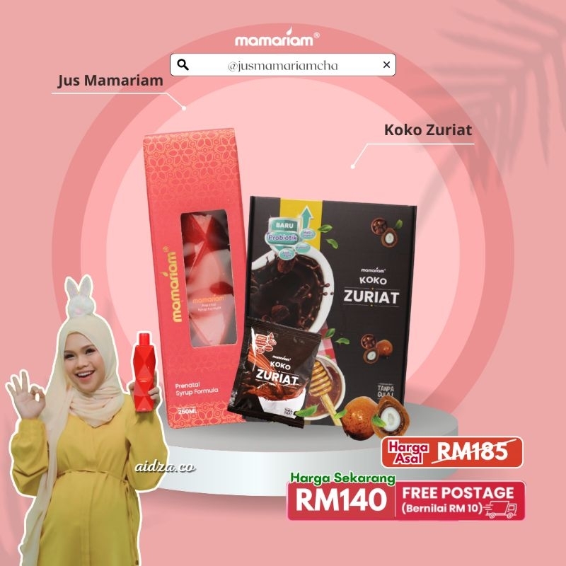1 BOTOL JUS MAMARIAM + 1 BOX KOKO ZURIAT | Suppliment Khas Utk Pasangan ...
