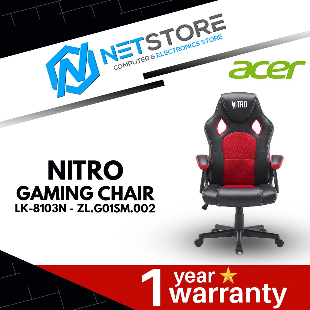 ACER NITRO GAMING CHAIR LK-8103N - ZL.G01SM.002 | Shopee Malaysia