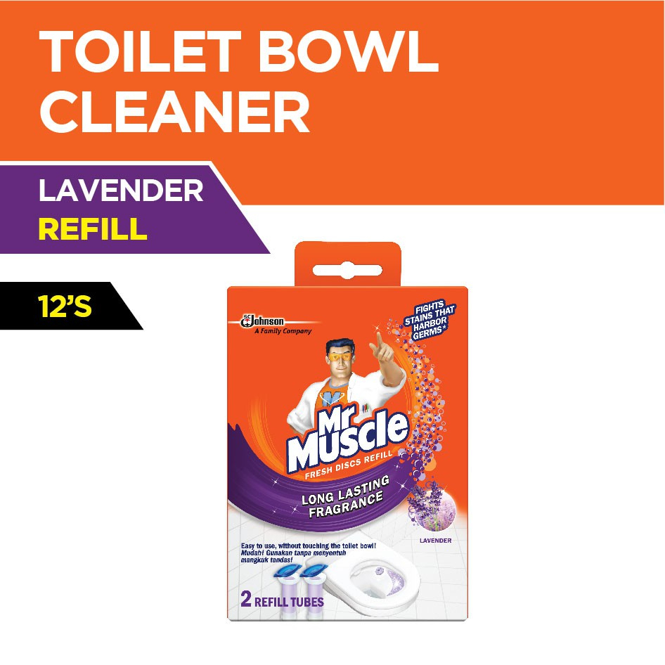 Mr Muscle Fresh Discs Lavender Fresh Discs Refill (12's) | Shopee Malaysia
