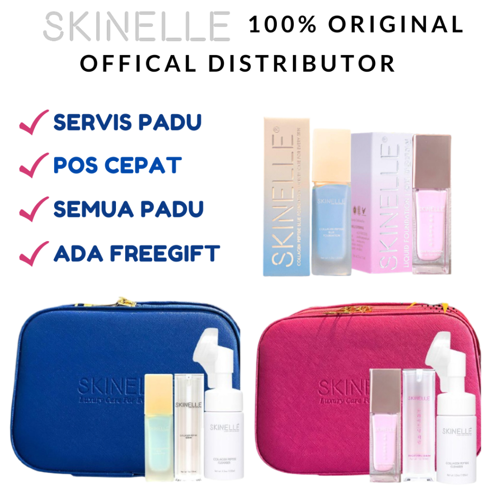 [FAST SHIP] SKINELLE SET JERUNG SET BTS COMBO FOUNDATION SKINELLE ...