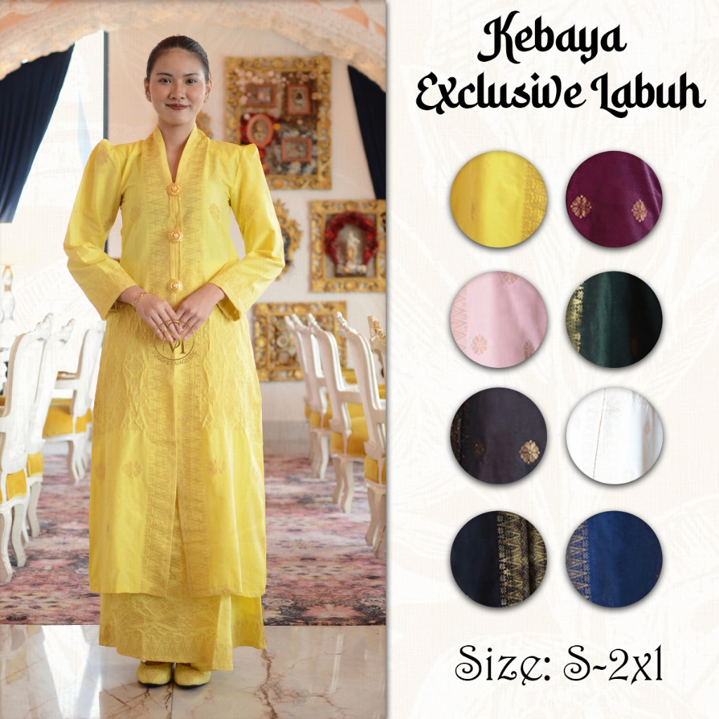 SIZE S-2XL | KEBAYA EXCLUSIVE LABUH | SONGKET TENUN | BAJU RAYA 2024 ...