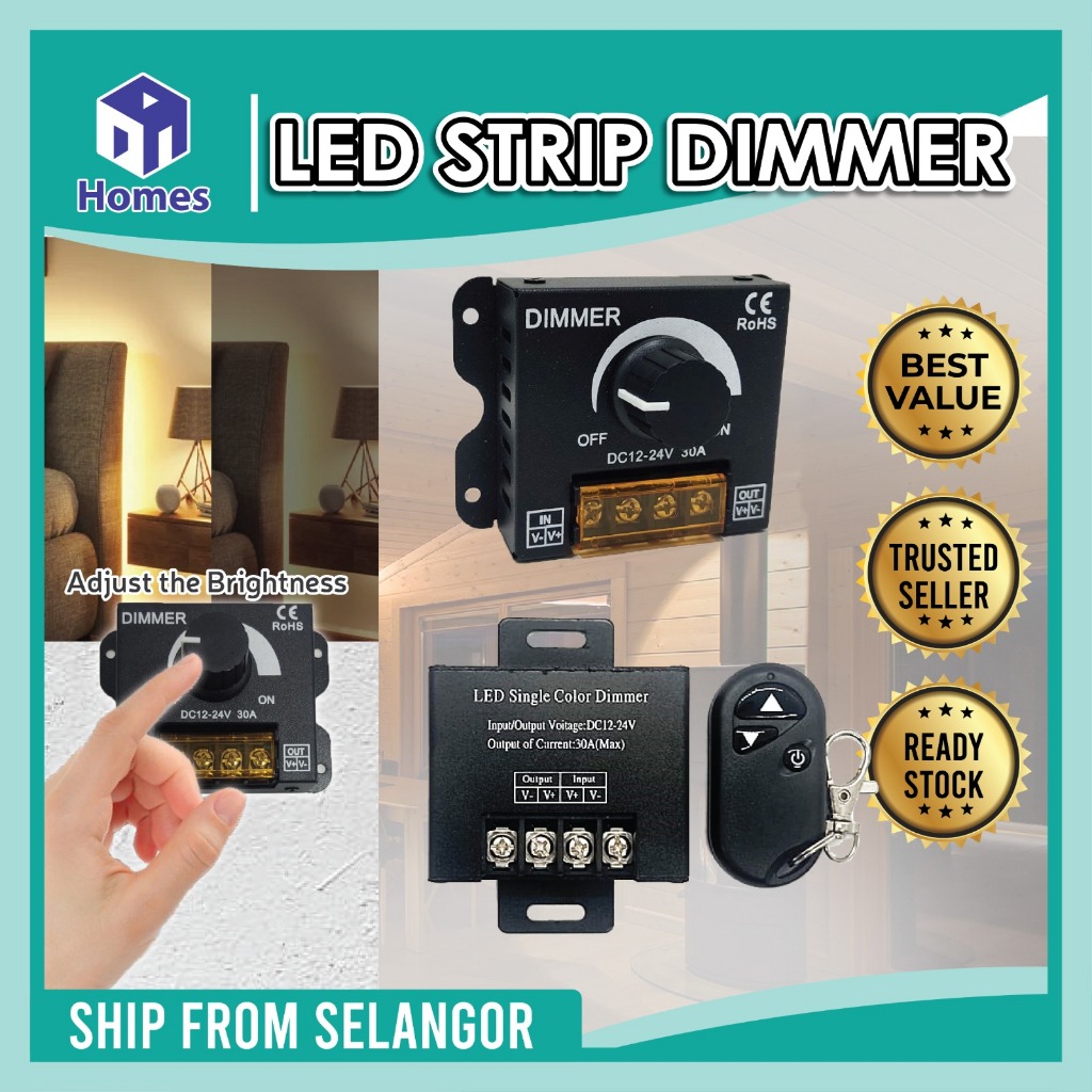 DC 12V to 24V Dimmer LED DC Dimmer Switch 12V DC Dimmer LED Dimmer 12V ...