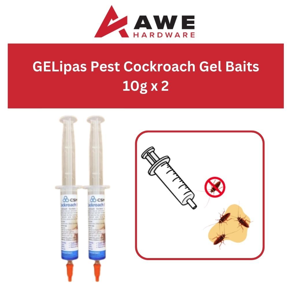 GELipas Pest Cockroach Gel Baits Eco-Friendly 10g (2 pack) Umpan Membunuh Lipas Serangga Perosak ...