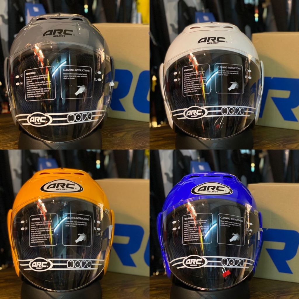 HELMET ARC RITZ PLAIN COLOR | Shopee Malaysia