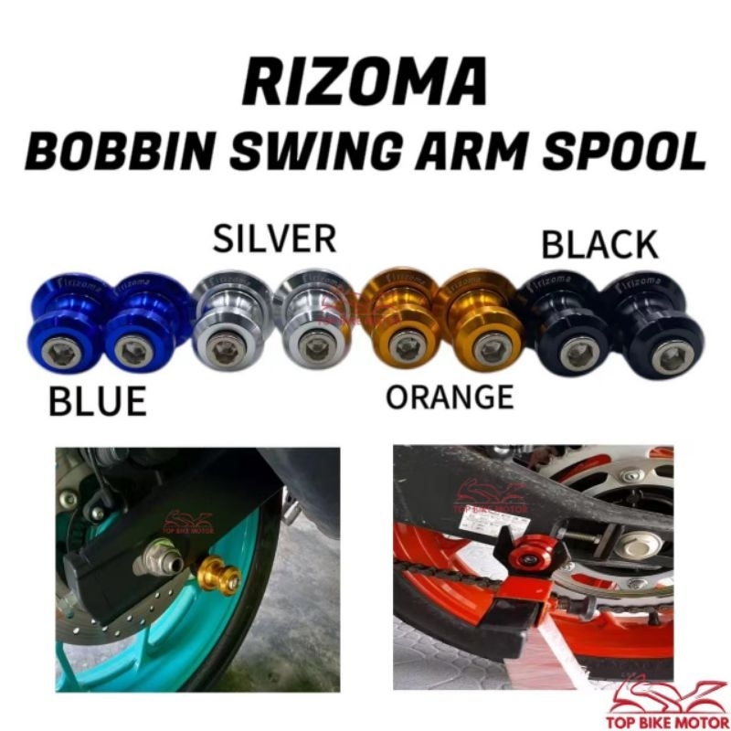 MOTORCYCLE BOBBIN SWING ARM SPOOL 10MM PADDOCK STAND BOBBINS SPOOL ...