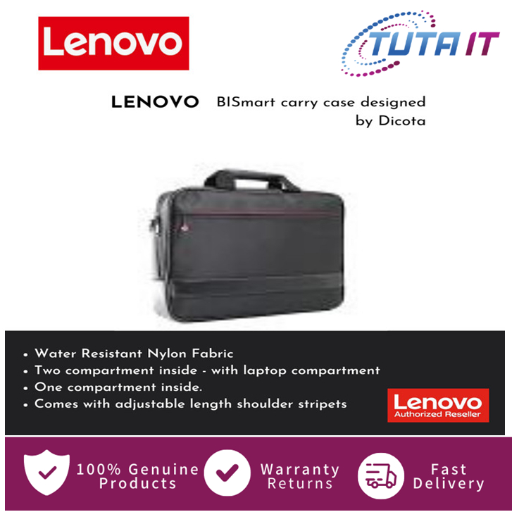 Lenovo BISmart by Dicota - CARRYING CASE 15.6' LAPTOP (0B95518) LAPTOP ...