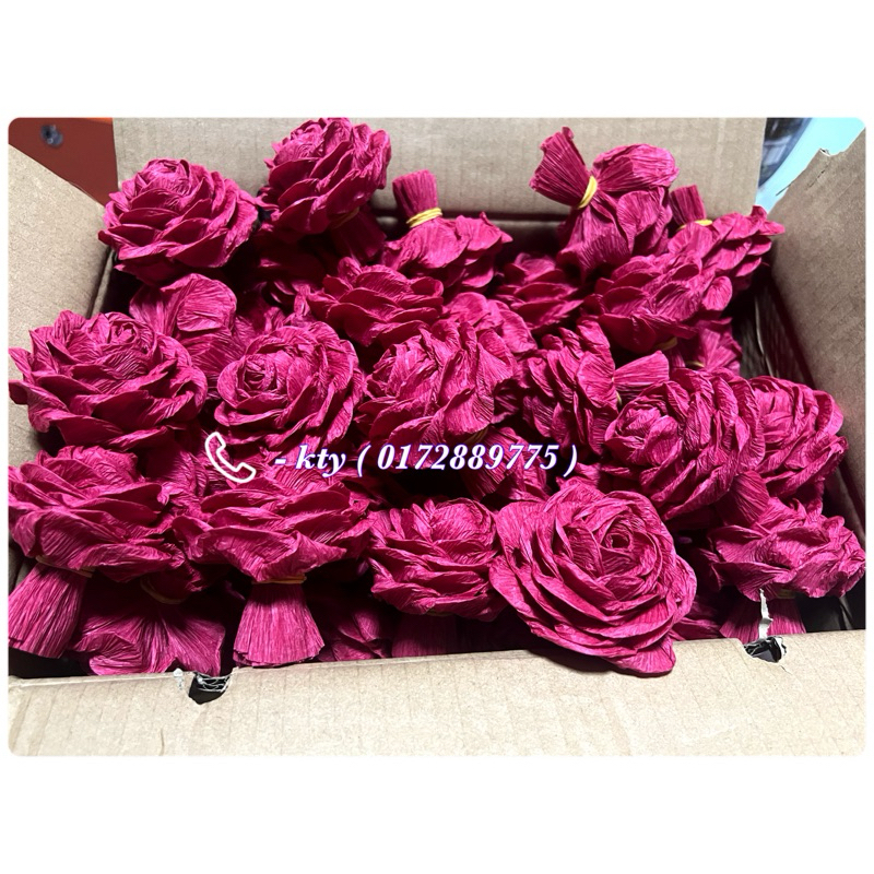 Bunga telur (bunga sekuntum) untuk bunga pahar 50 pcs | Shopee Malaysia