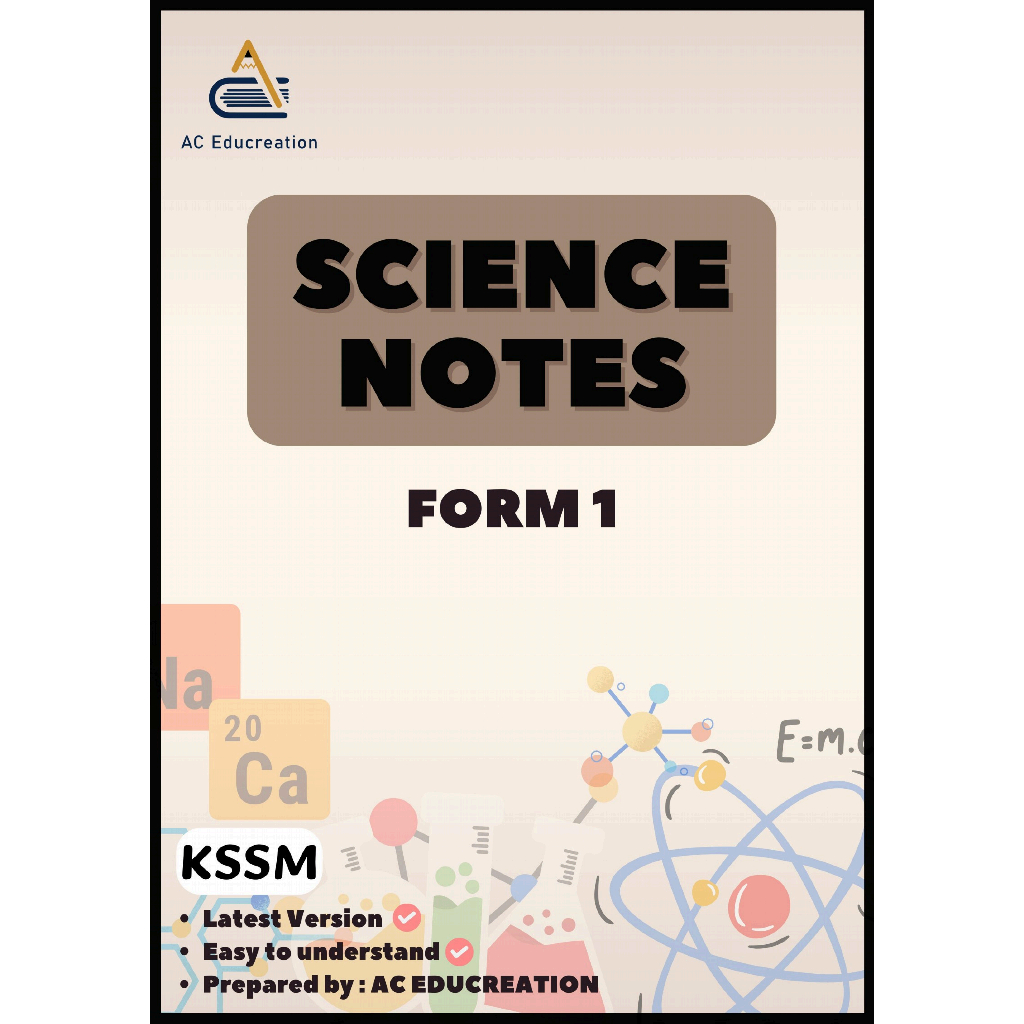 SCIENCE / SAINS TINGKATAN 1-3 KSSM NOTA LENGKAP [Malay & Eng Version] #NOTA RINGKAS #MUDAH ...